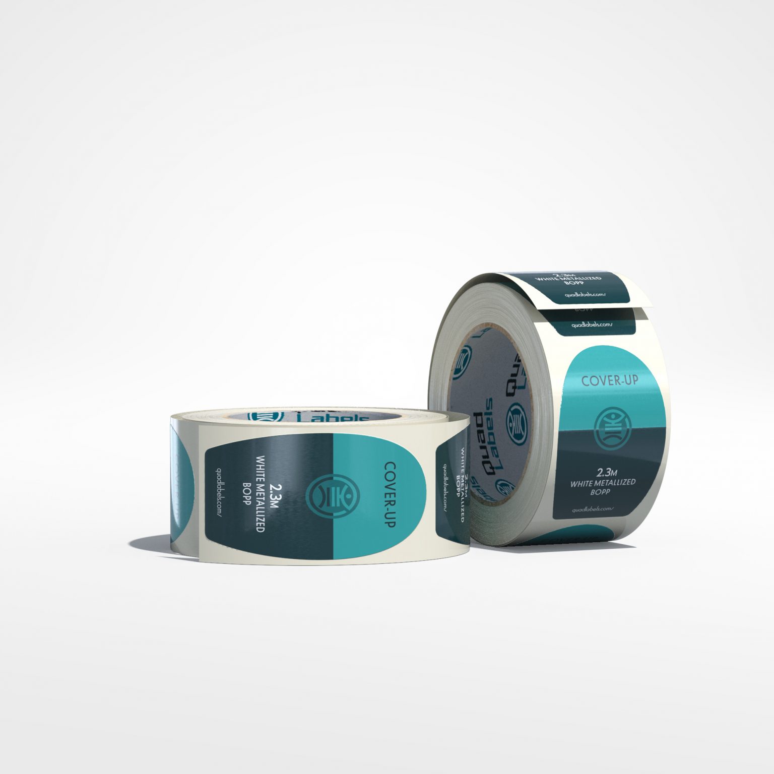 Cover-Up Roll Labels - Quad Labels